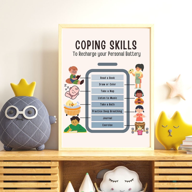 Coping Skills for Stress Relief, Calming Strategies, Self Care Therapy ...