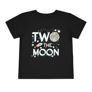 Two the Moon Birthday Shirt, 2nd Birthday Outfit, Space Birthday Party ...