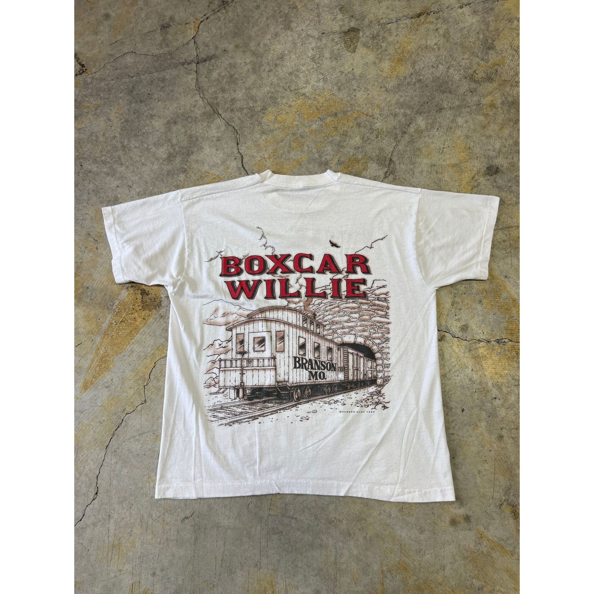 Vintage Boxcar Willie Shirt Extra Large 1990s White - Etsy