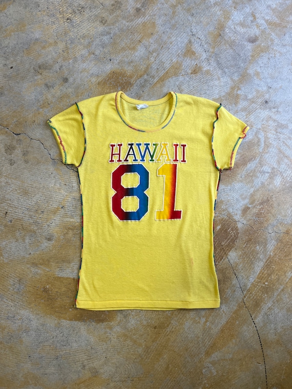 Vintage 1980s yellow shirt - Gem