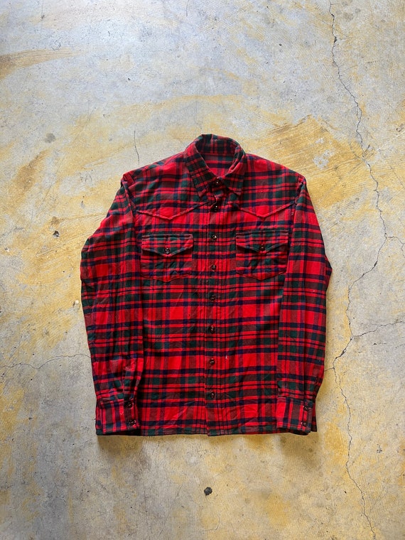 xl red flannel western - Gem