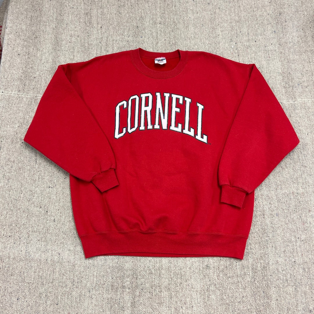 Vintage Cornell Sweatshirt XL Red 1990s University - Etsy