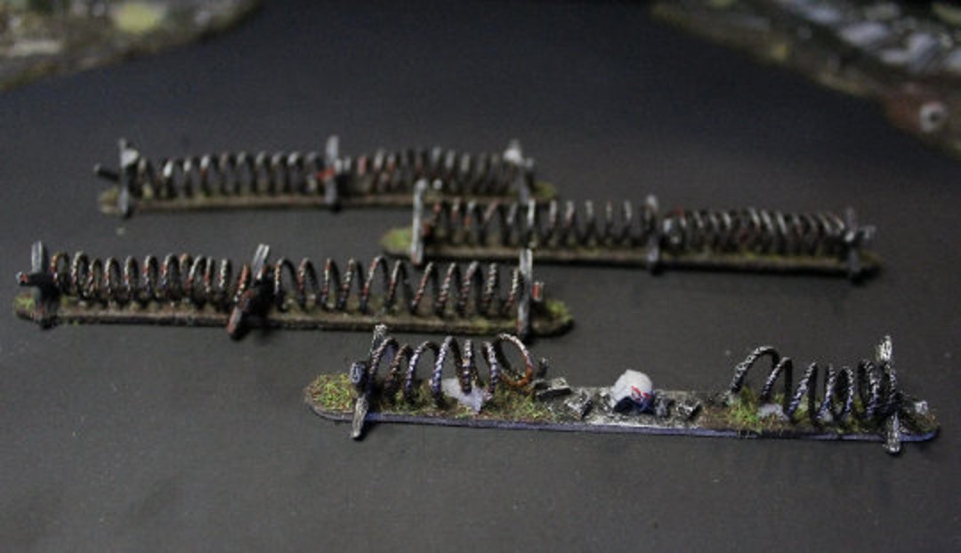Miniature Wargaming Terrain - Bundle of 4 Barbed Wire or Boardwalk ...
