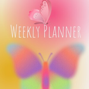 Butterfly Weekly Planner - Etsy