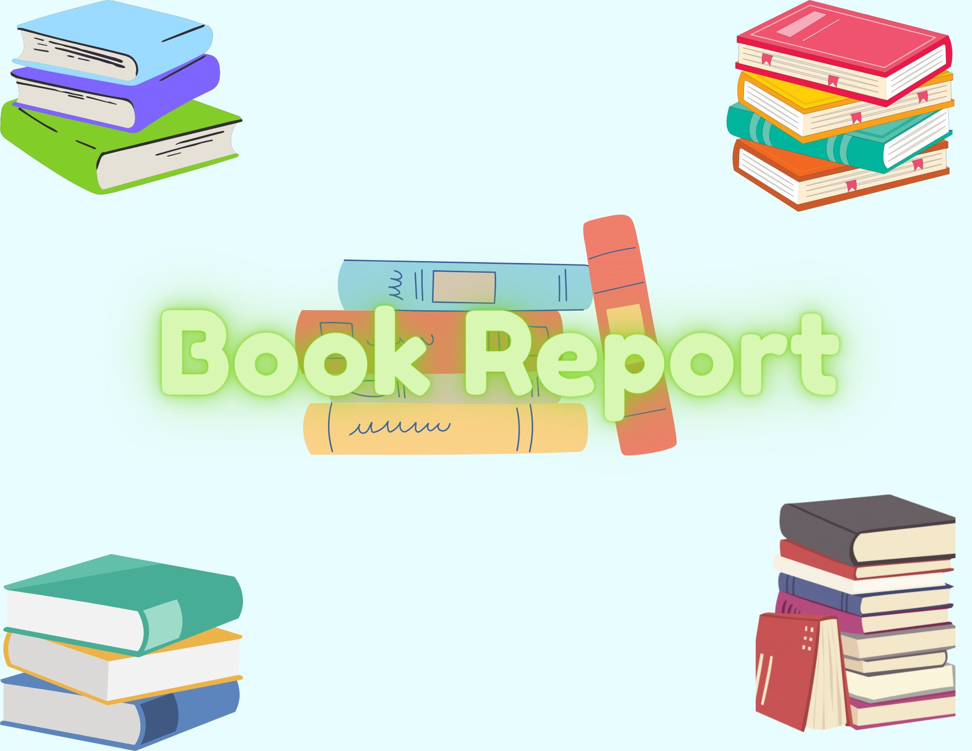 Book Report Template for Students - Etsy