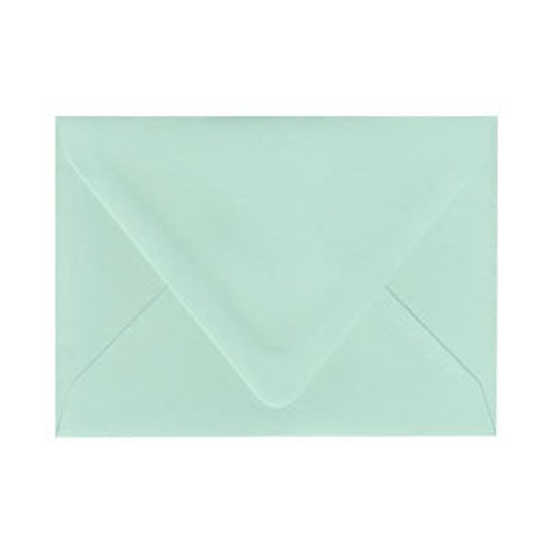 Park Green Mint Green Matte Smooth Premium Envelopes in A7, A7+, A7 ...