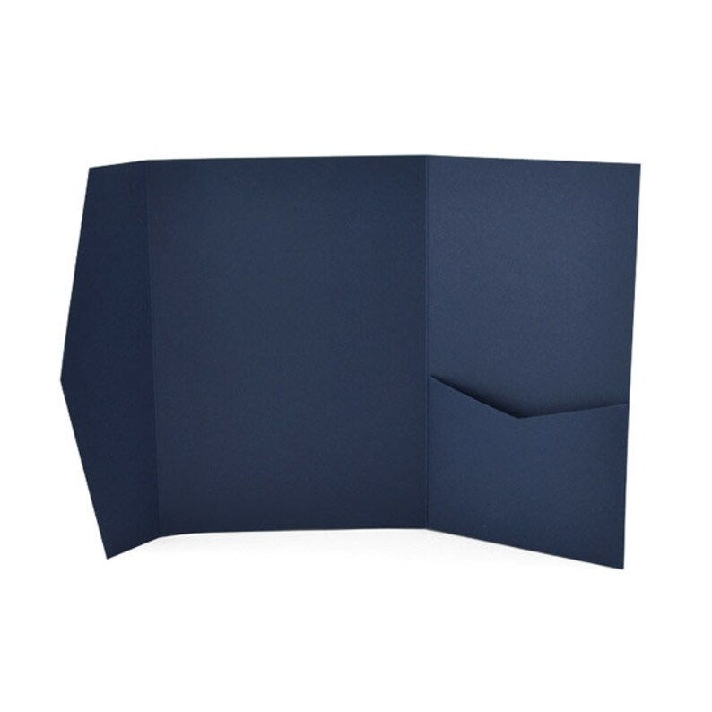 Imperial Navy Blue Matte A7 or A7+ Tri Fold Premium Pocketfold | 100 Lb ...