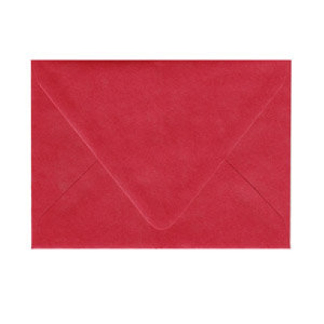 Jupiter Red Metallic Shimmer Premium Envelopes in A7, A7+, RSVP (4 Bar ...
