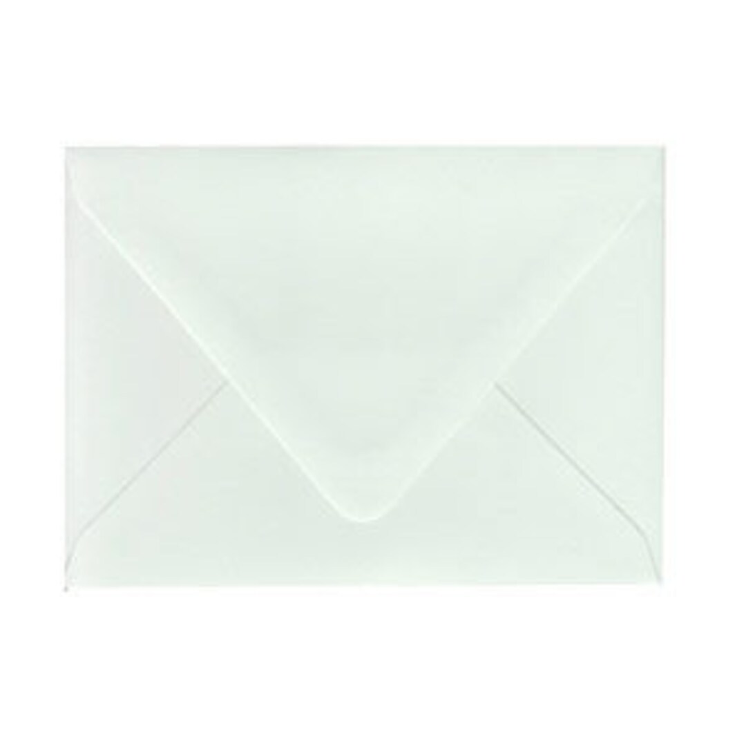 Powder Green Matte Smooth Premium Envelopes in A7, A7+, A7++, RSVP (4 ...