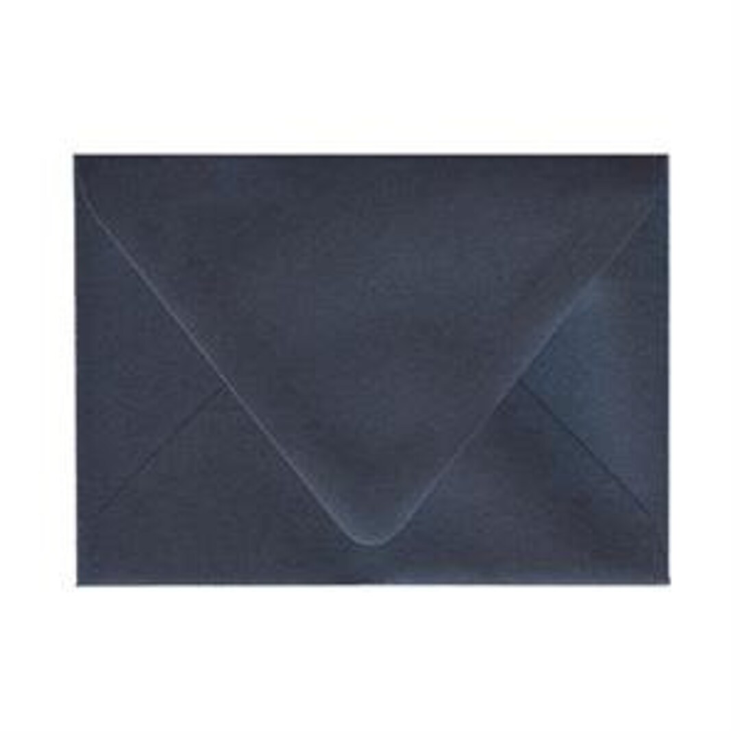 Shiny Navy Metallic Shimmer Premium Envelopes in A7, A7, A7, RSVP 4 Bar ...