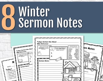 Sermon Notes Preschool - Etsy