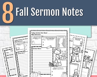 Thanksgiving Kids Sermon Notes, Fall Harvest Bible Study, Kids Church ...