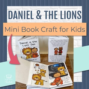 Daniel in the Lions Den Mini Book Craft, Daniel Bible Craft for Kids ...