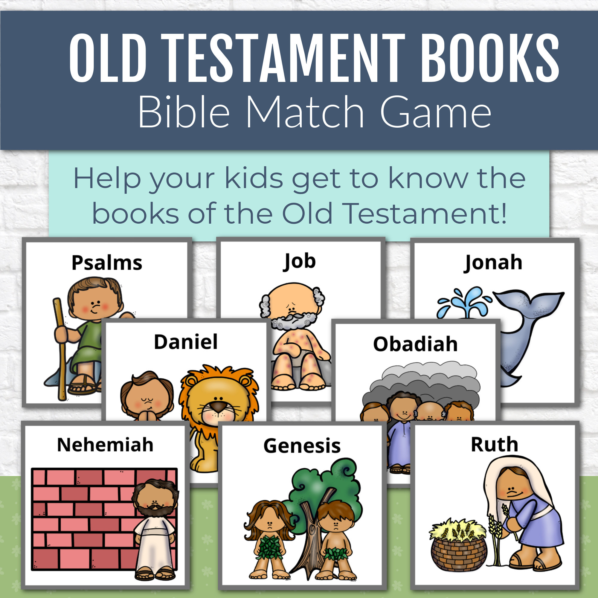Old Testament Matching Game Bible Elementary Sunday School - Etsy