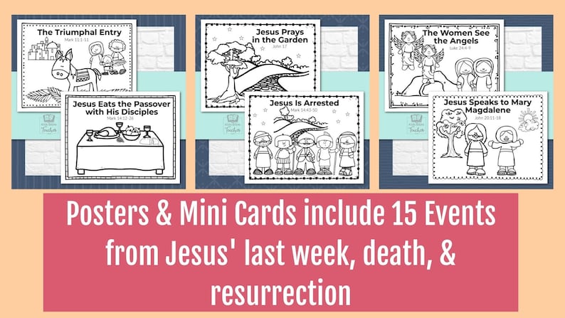 Easter Bible Activity Pages, Resurrection Sunday School Craft, Easter ...