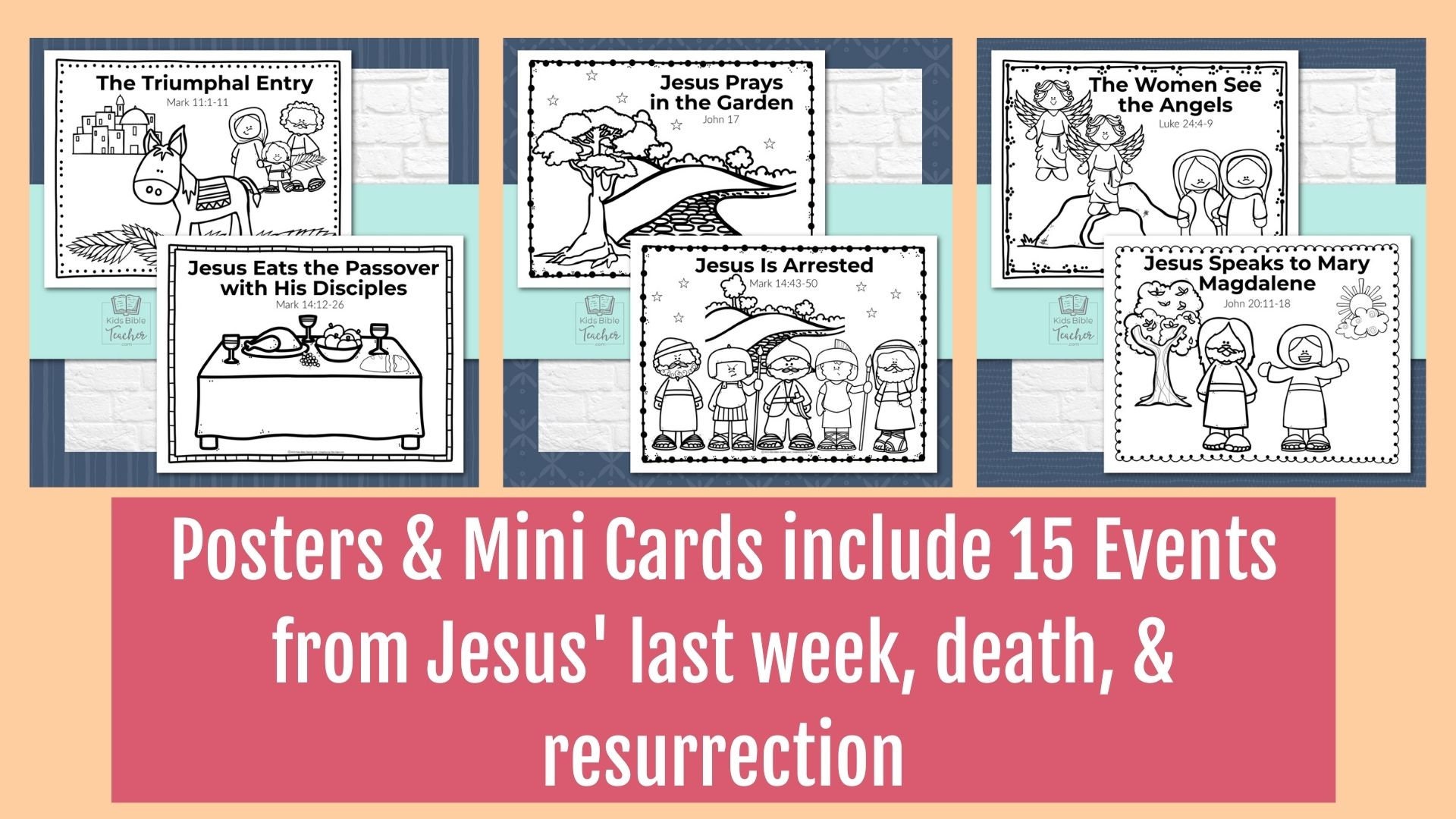 Easter Bible Activity Pages, Resurrection Sunday School Craft, Easter ...