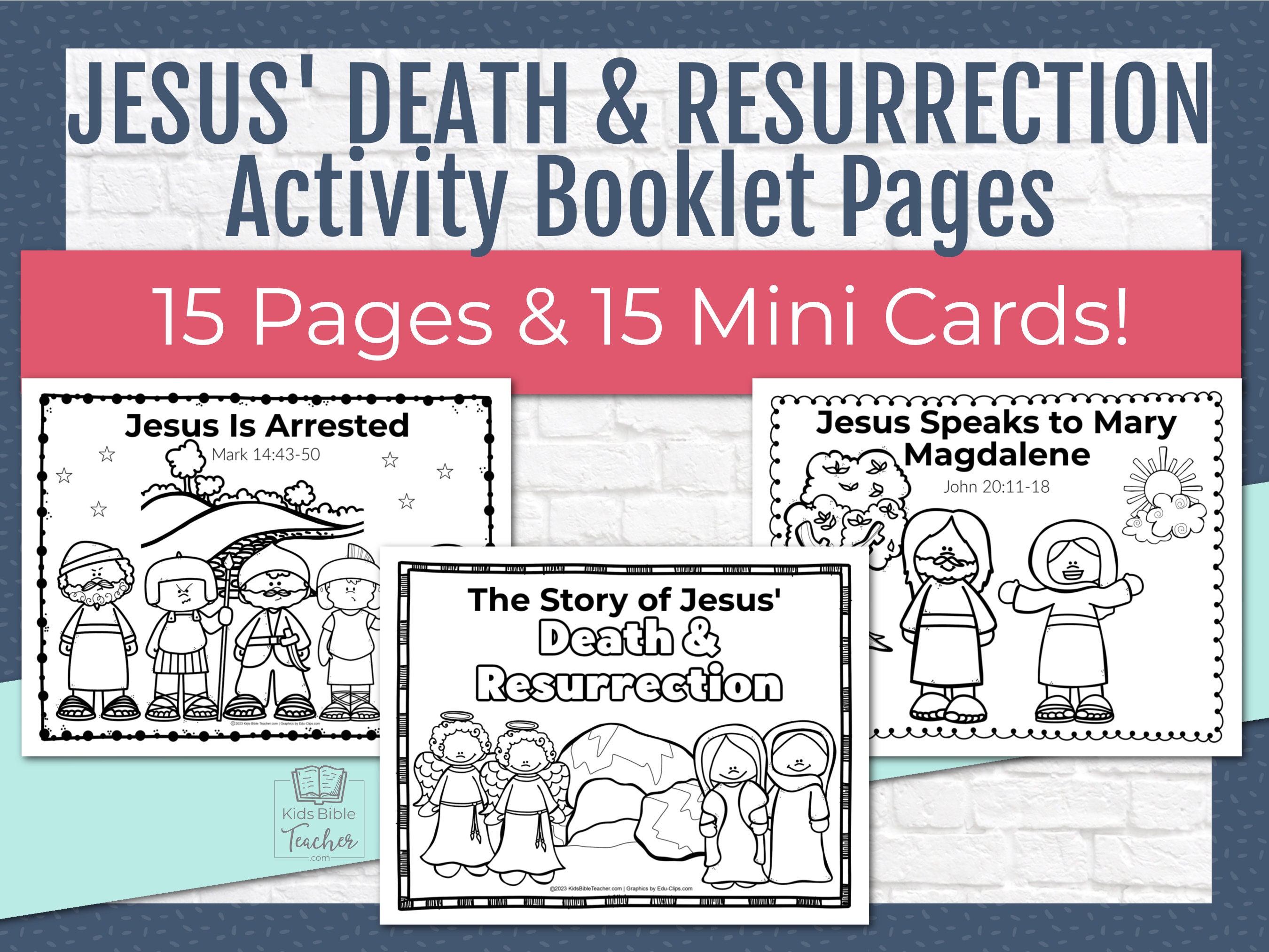 Easter Bible Activity Pages, Resurrection Sunday School Craft, Easter ...