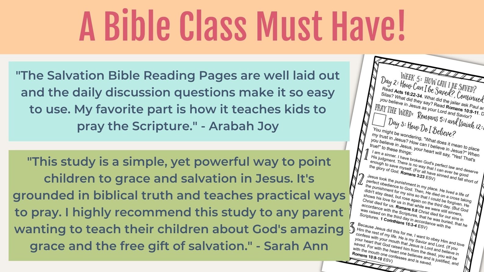 Kids Bible Study, Youth Bible Reading Plan, Printable Homeschool ...