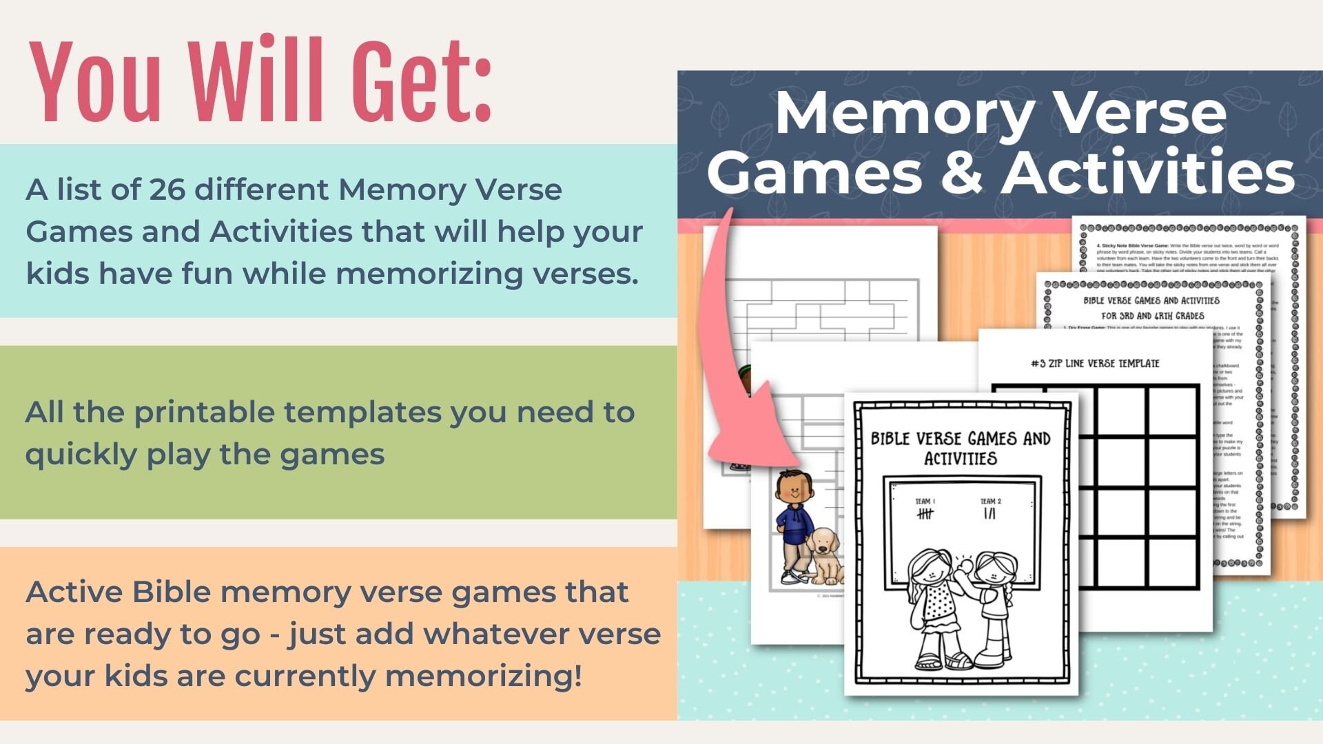 Bible Teacher's Resource Bundle for 3rd 4th Grade, Third & Fourth Grade ...