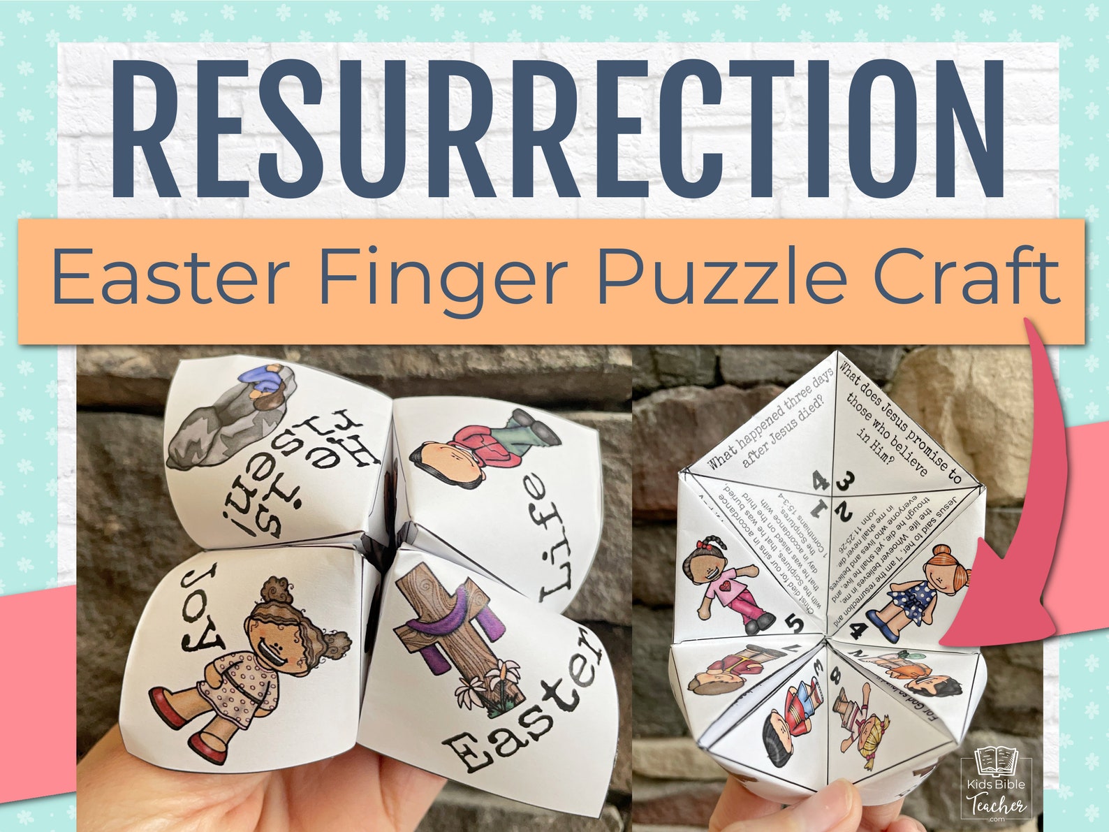 Easter Bible Craft Activity, Resurrection Sunday School Craft, Easter ...