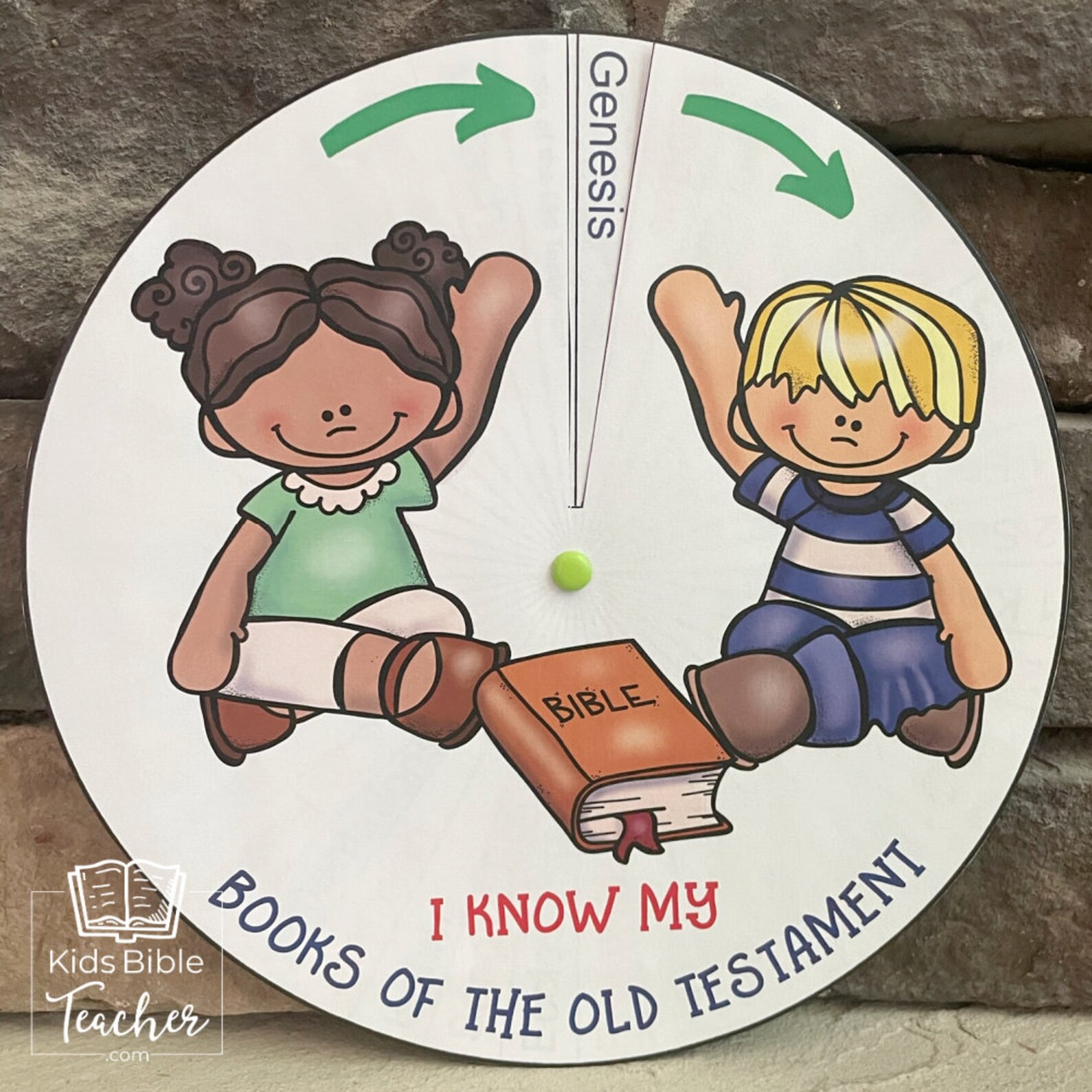 Old Testament Books of the Bible Spinner Craft Bible Study Games Trivia ...