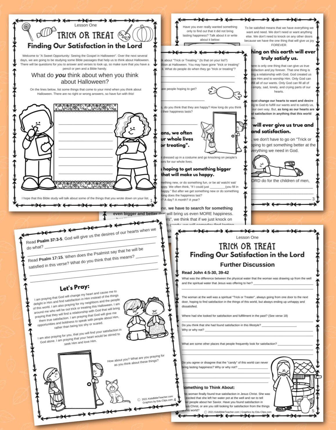 Halloween Bible Verse, Halloween Gospel Study for Kids, Sermon Notes ...