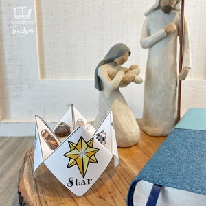 Jesus Birth Bible Craft Activity, Christmas Church Sunday School Craft ...