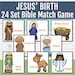 Jesus' Birth Bible Match Game, Nativity Christmas Bible Memory Game ...