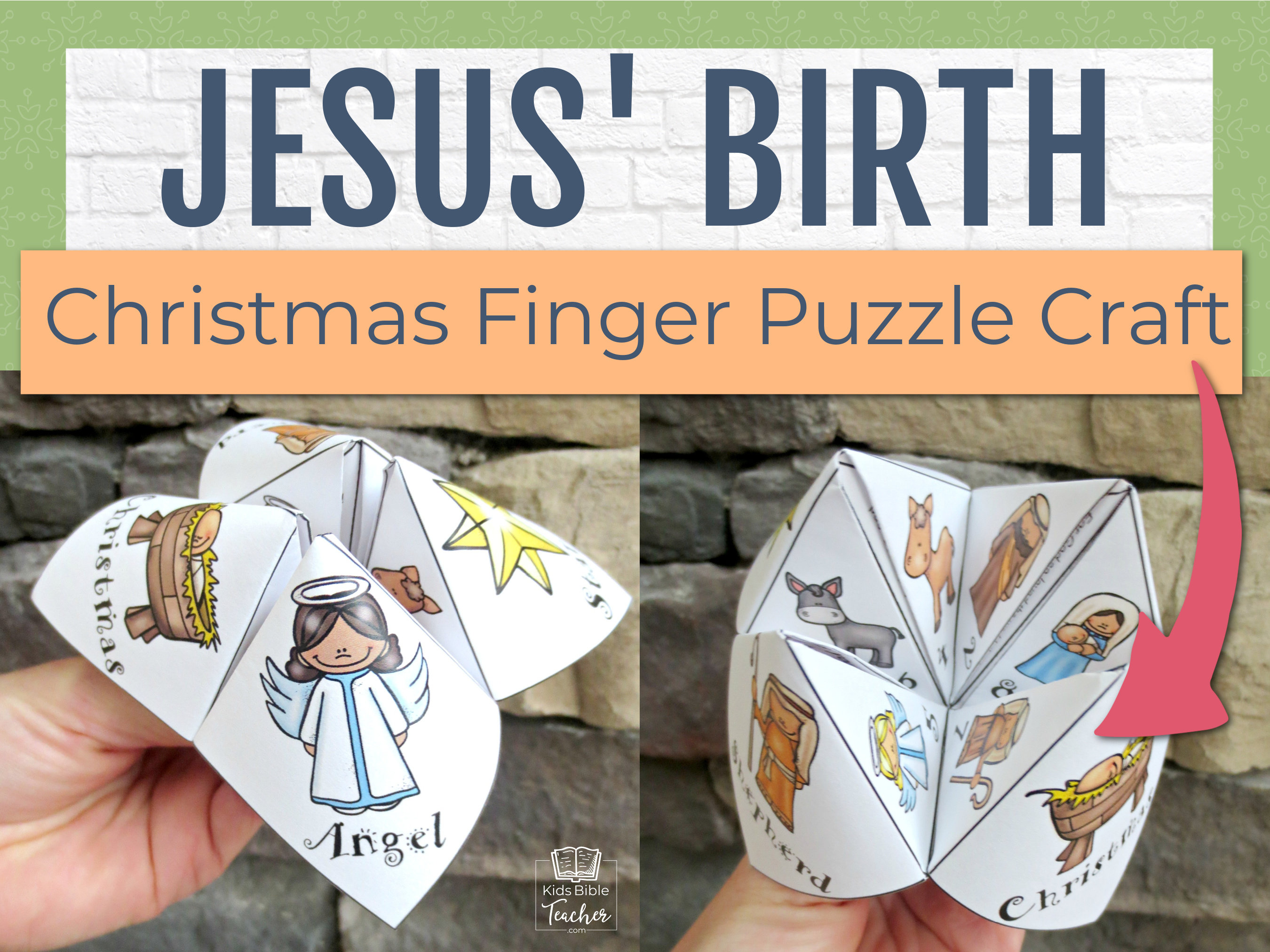 Jesus Birth Bible Craft Activity Christmas Church Sunday - Etsy Australia