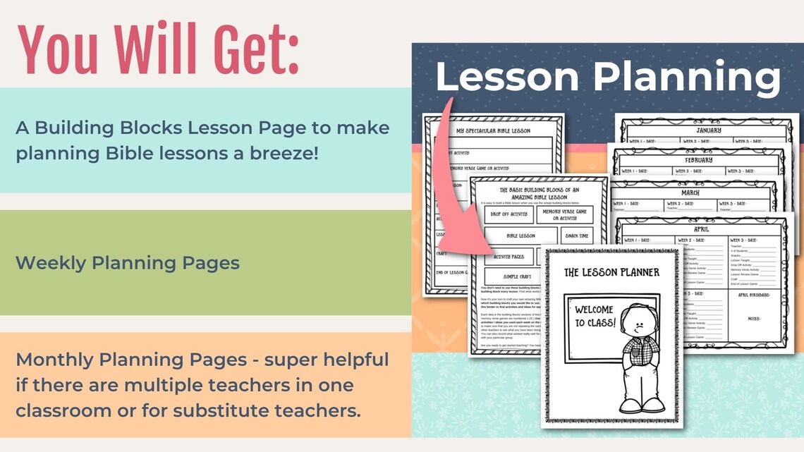 Bible Teacher's Resource Bundle for 3rd 4th Grade, Third & Fourth Grade ...