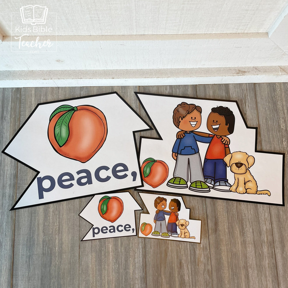 Fruit of the Spirit Bible Puzzle Bible Game for Kids Floor Puzzle ...