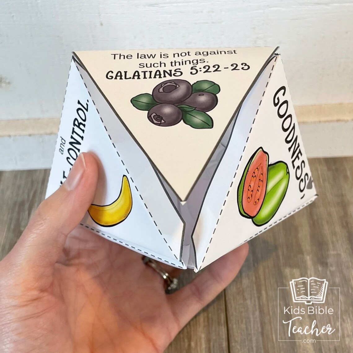 Fruit of the Spirit Paper Craft, Bible Activity for Kids, Holy Spirit ...