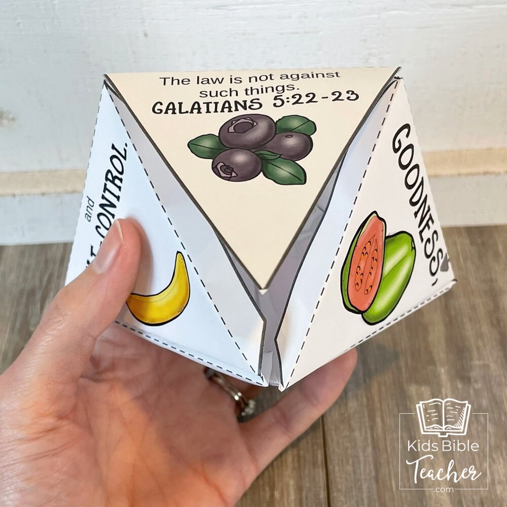 Fruit of the Spirit Paper Craft, Bible Activity for Kids, Holy Spirit ...