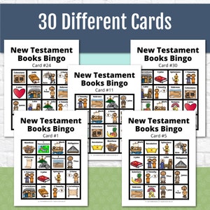 Bible Games Bingo, Bible Study Games, Bible Trivia, New Testament Game ...