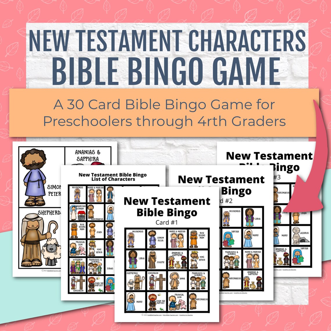 New Testament Bible Games Bingo, Bible Study Games, Bible Trivia, New ...