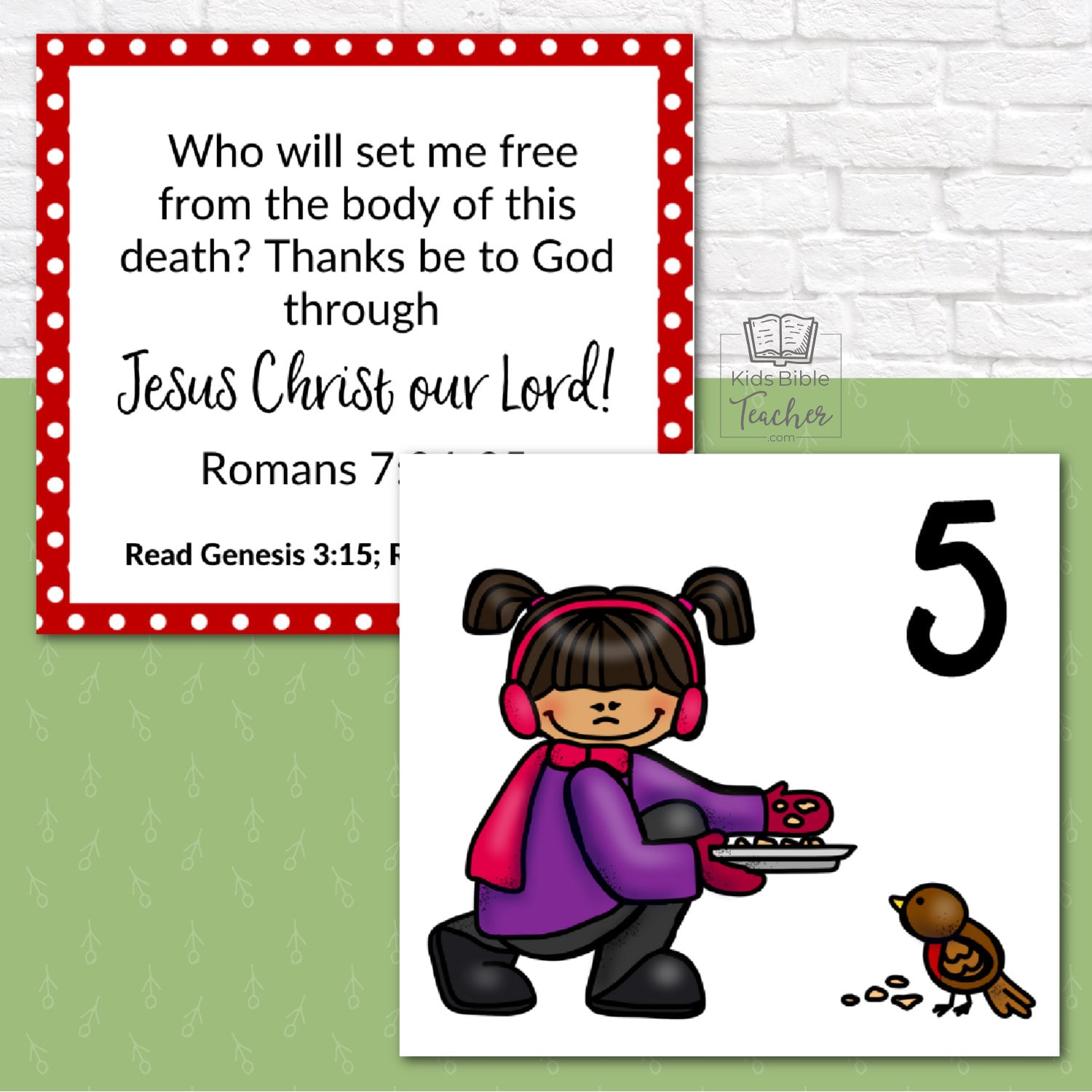 December Bible Verse Calendar Cards, Printable Christmas Advent ...