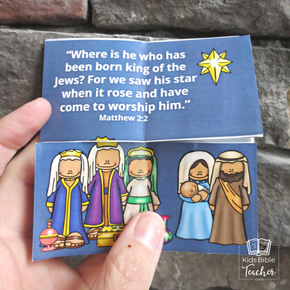 Story of Jesus Birth Bible Craft for Kids, Nativity Christmas Bible ...