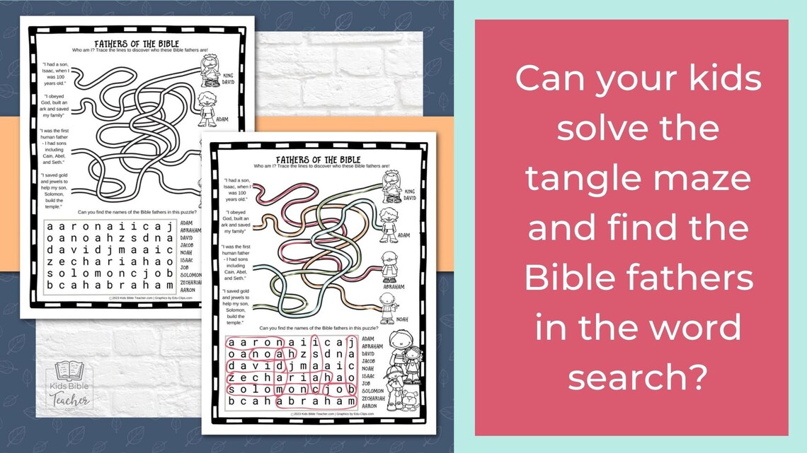 Father's Day Activity Pages Church Father's Day - Etsy