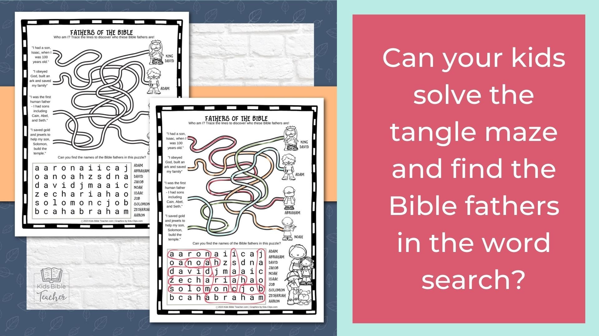 Father's Day Activity Pages, Church Father's Day Notebook, Bible Verses ...