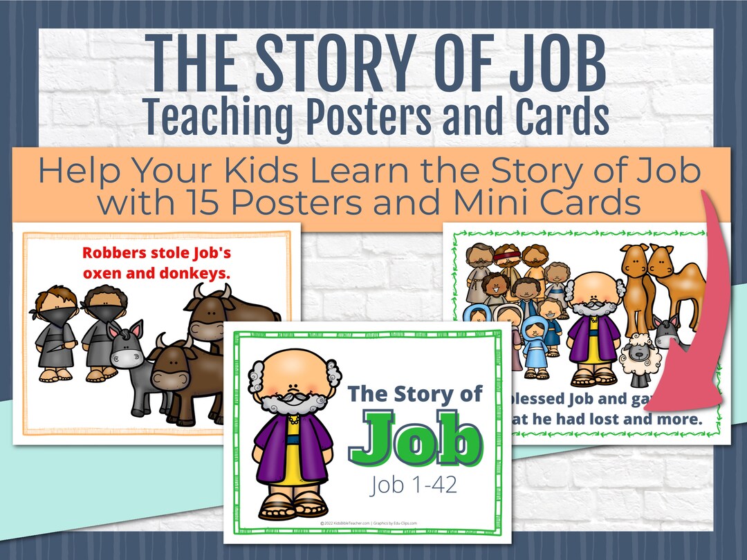Job Bible Story Craft Story of Job Bible Lesson Christian - Etsy