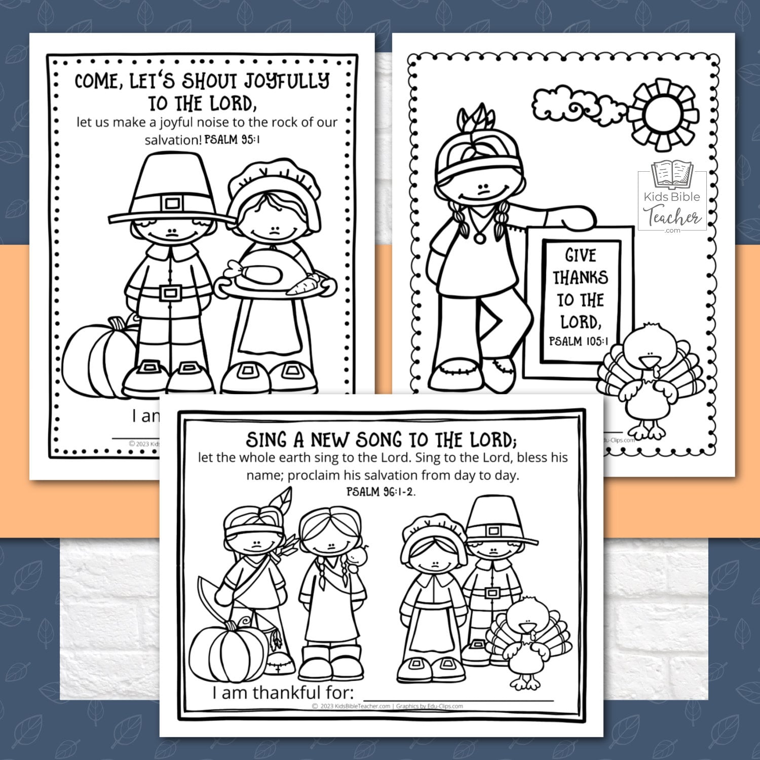 Thanksgiving Bible Study Activity Pages for Kids, Gratitude ...