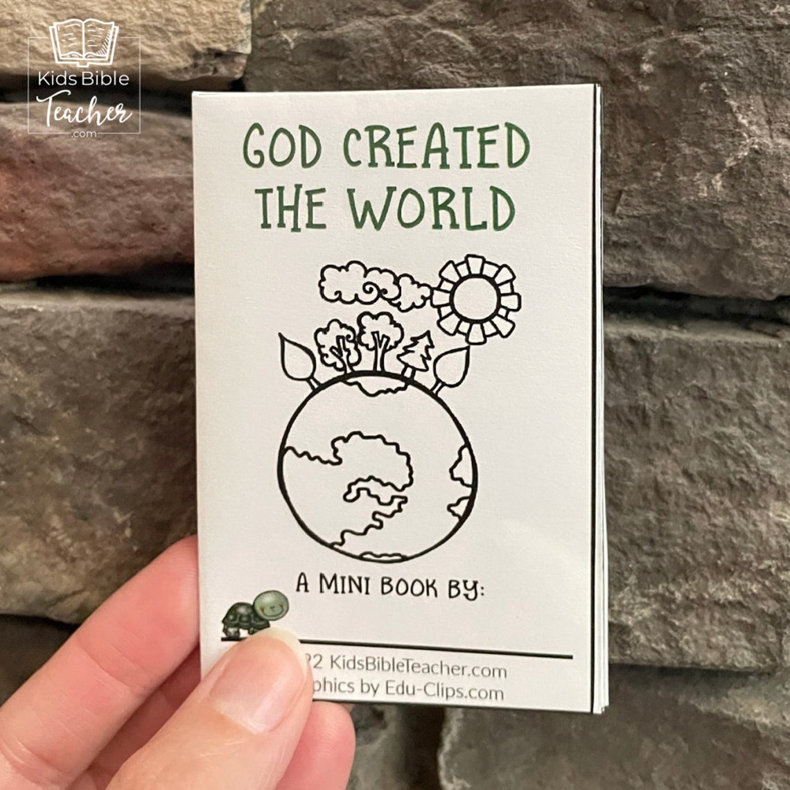 Creation Bible Story Mini Book Craft for Kids Featuring Genesis 1 ...