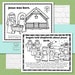 Jesus' Birth Activity Pages, Bible Preschool Sunday School Christmas ...