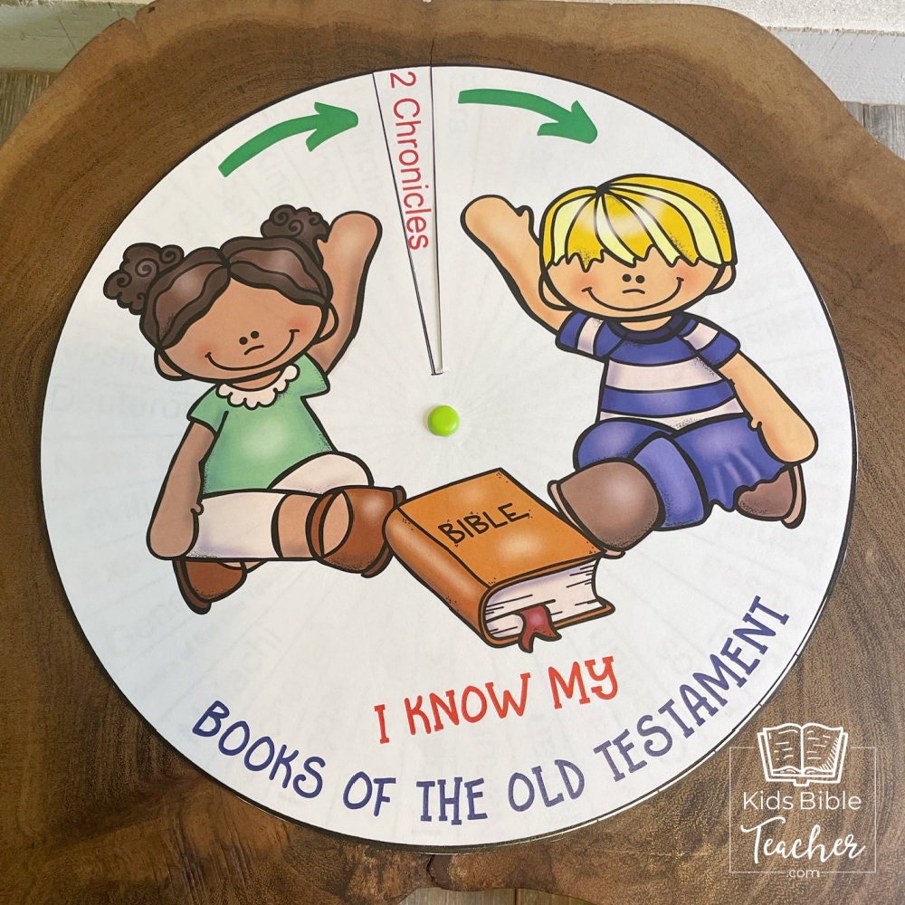 Old Testament Books of the Bible Spinner Craft Bible Study Games Trivia ...