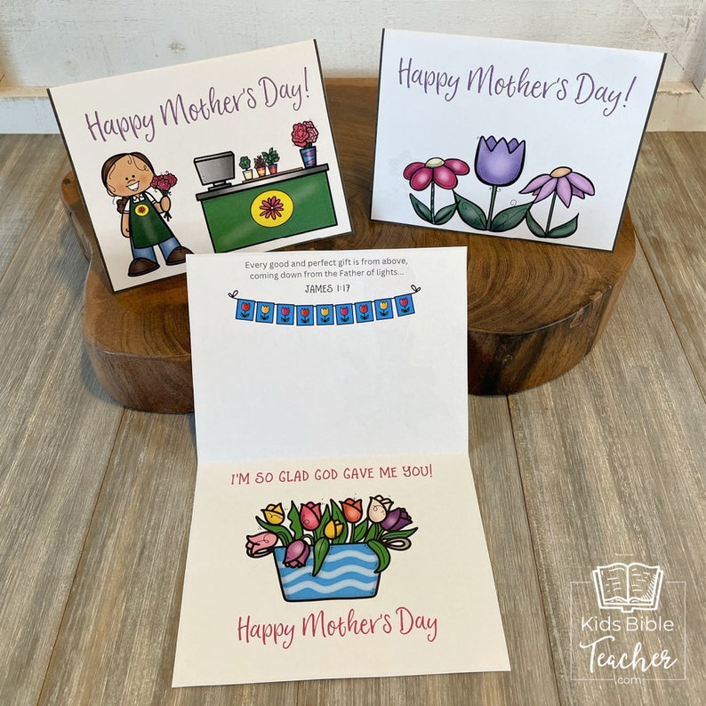 Mother's Day Cards for Kids, Printable Mother's Day Gift for Children ...
