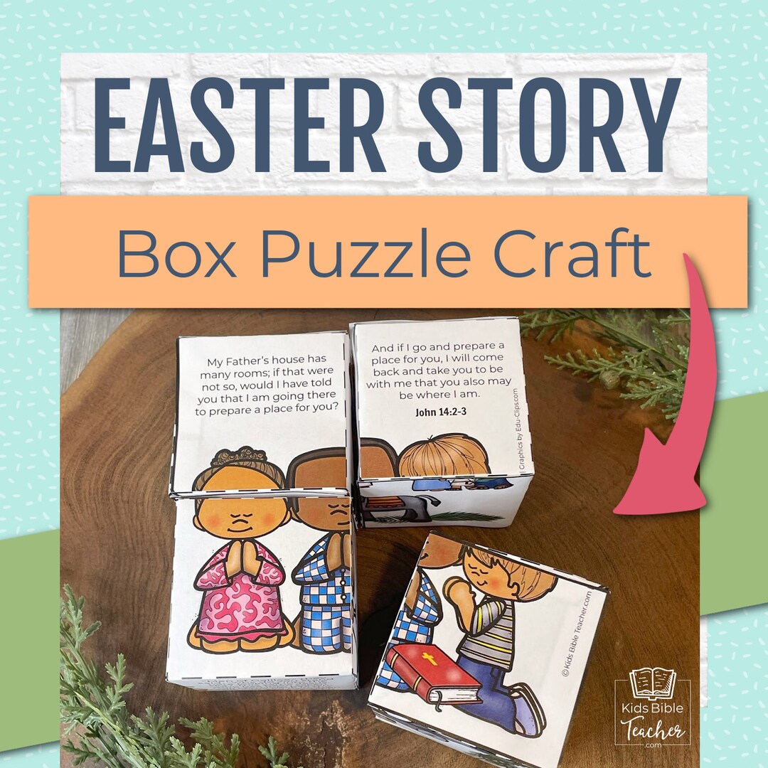 Easter Story Bible Craft, Resurrection Sunday School Activity, Easter ...