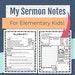 Sermon Notes for Boys, Worship Notes, Prayer Notes, Kid Bible Study ...