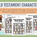 Old Testament Bible Games Bingo, Bible Study Games, Bible Trivia, Old ...