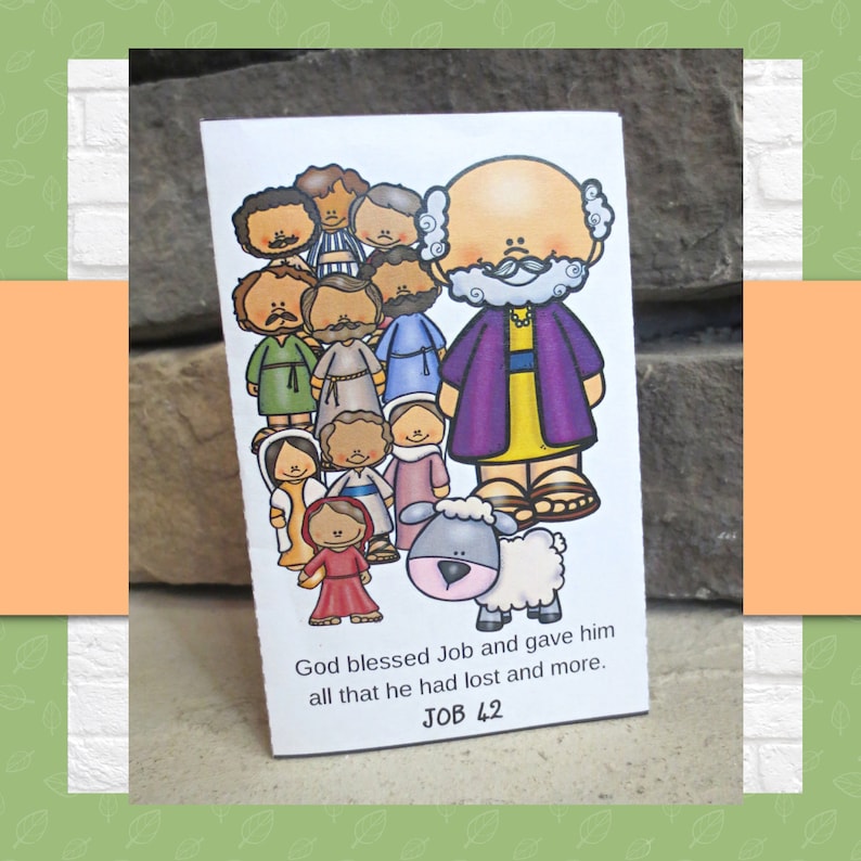 Job Bible Craft, Story of Job Bible Lesson, Christian Homeschool ...