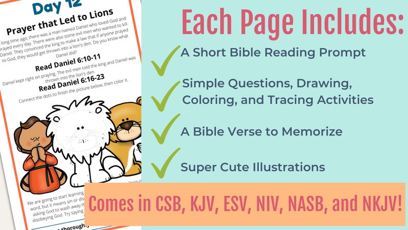 Prayer Journal Pages for Preschool Young Kids Sermon Notes Church ...